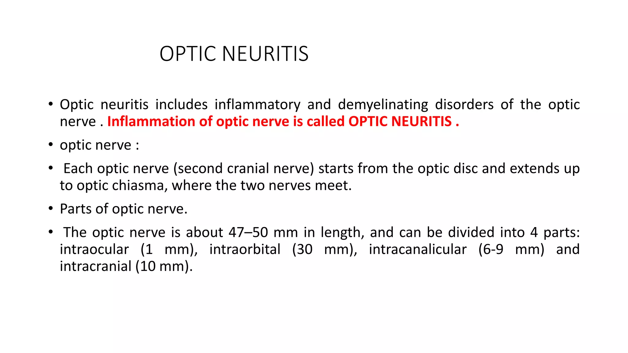 Disc edema ,papilloedema & optic neuritis | PPTX