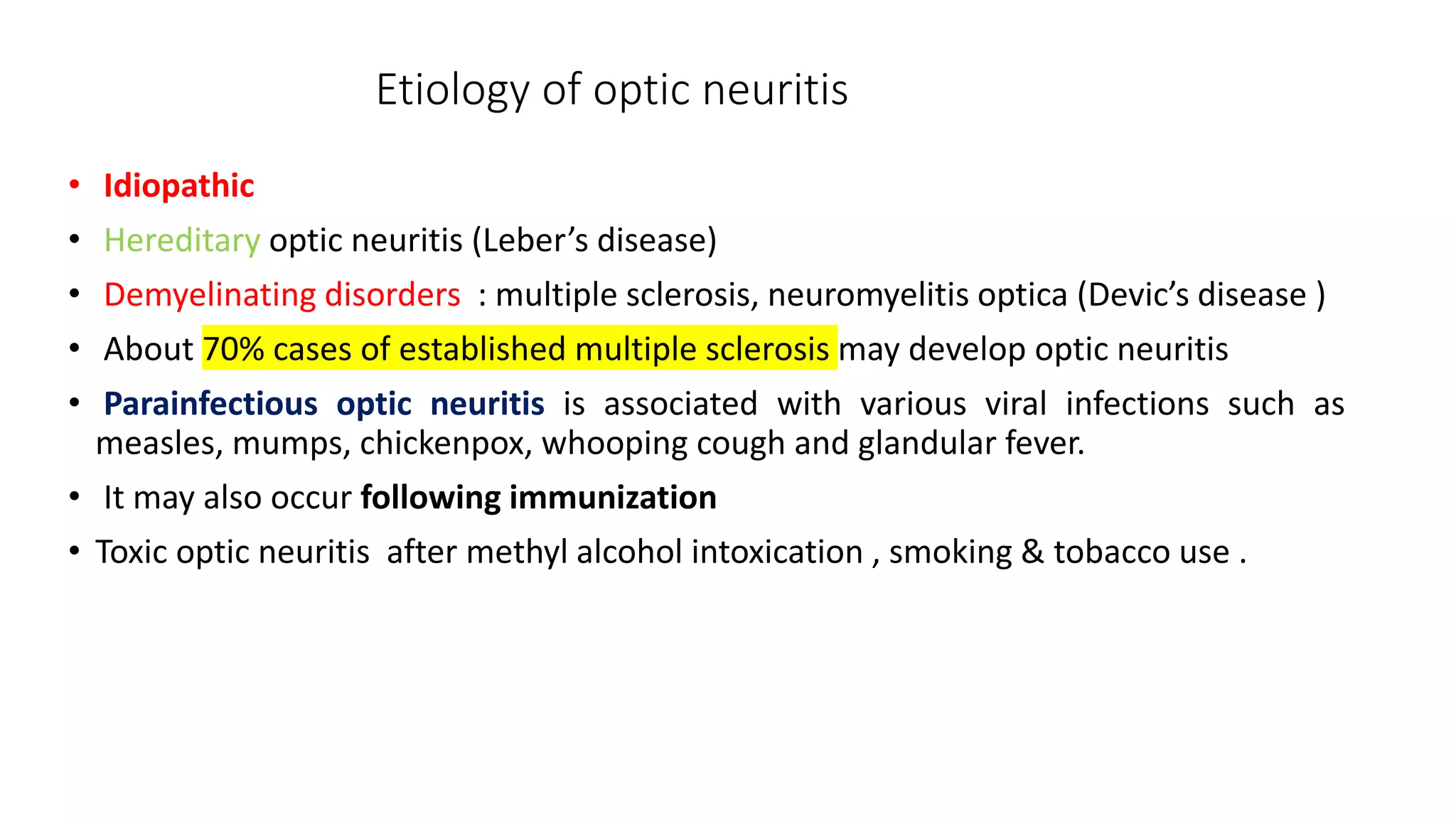 Disc edema ,papilloedema & optic neuritis | PPTX