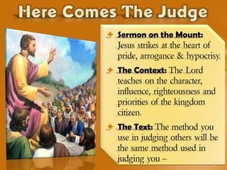 "Here Comes The Judge" - Should Christians Judge Others? | PDF ...