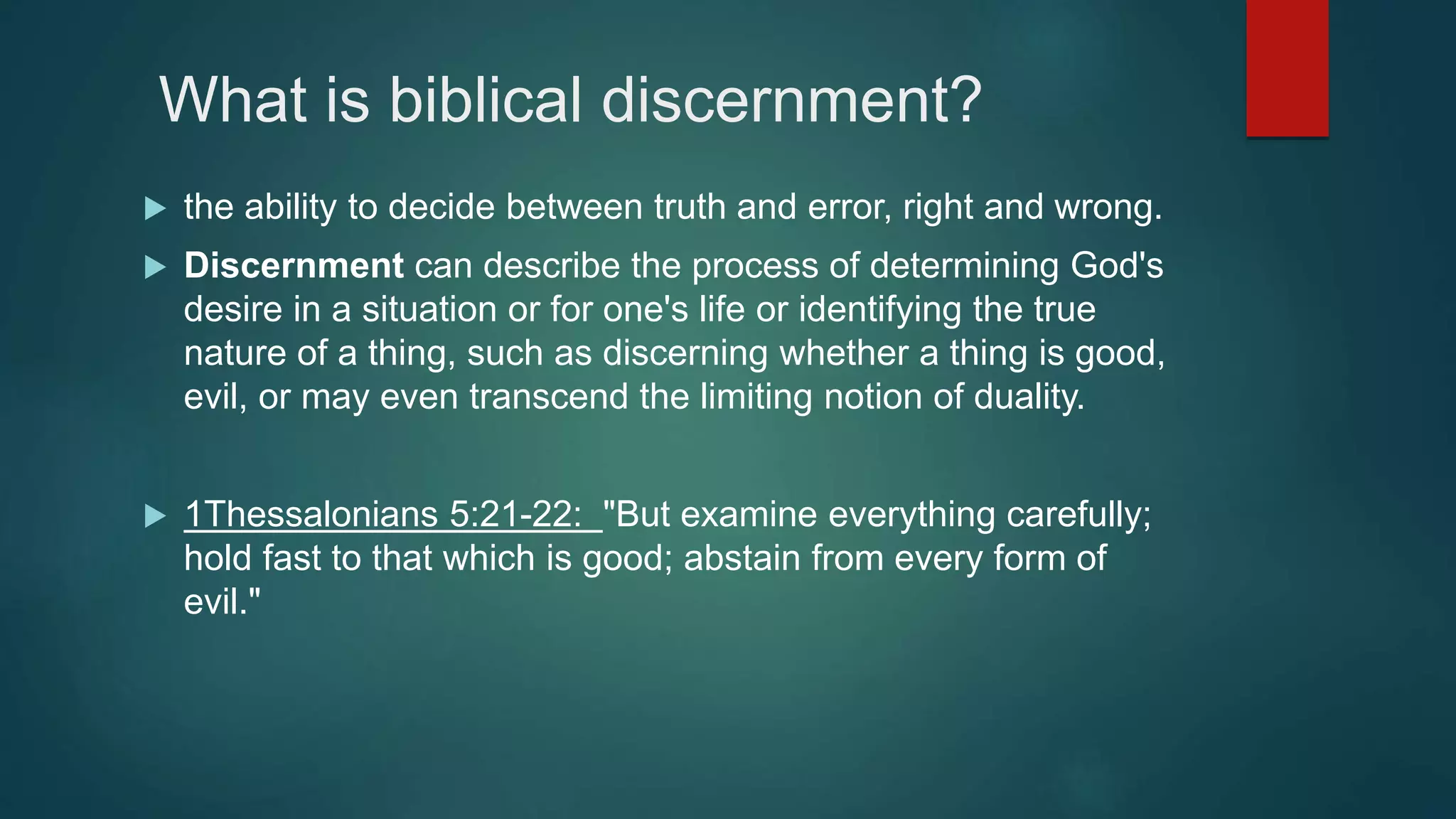 Discernment | PPTX