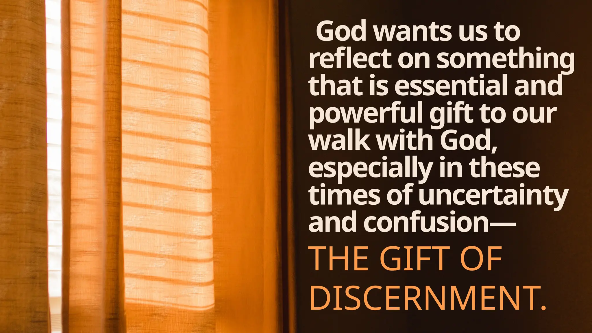 DISCERNMENT - EXHORTATION IN CHURCH FOR THE MIDWEEK FELLOWSHIP | PPTX
