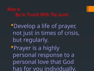 Discernment. spirituality. prayer . prayer . prayer . prayer | PPTX