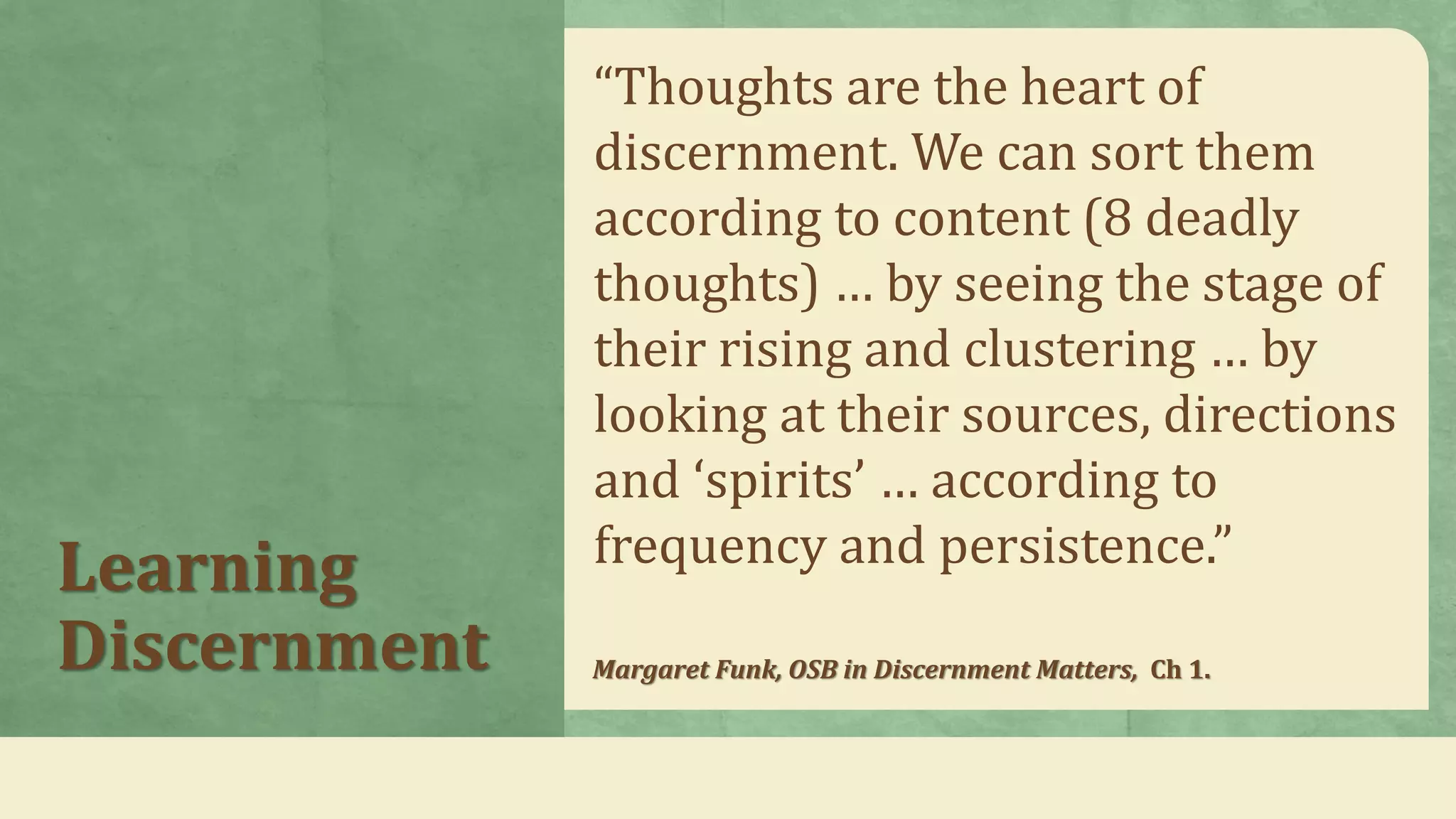 Discernment as a Way of Life | PDF