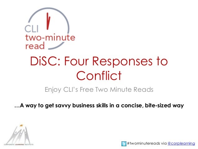 DiSC: Four Responses to Conflict