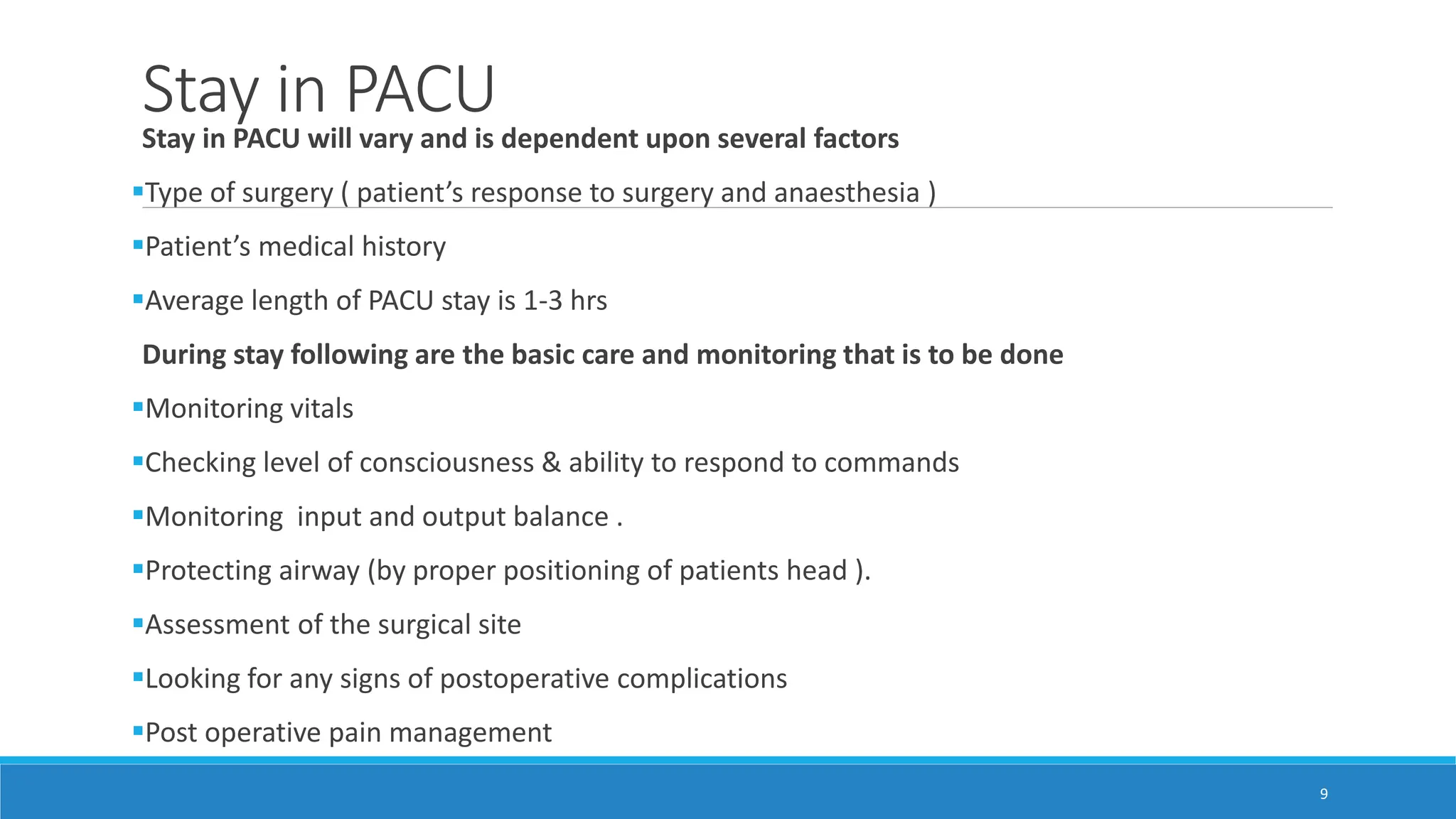 Dischare criteria from PACU by- Drn.pptx