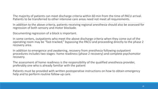 Dischare criteria from PACU by- Drn.pptx