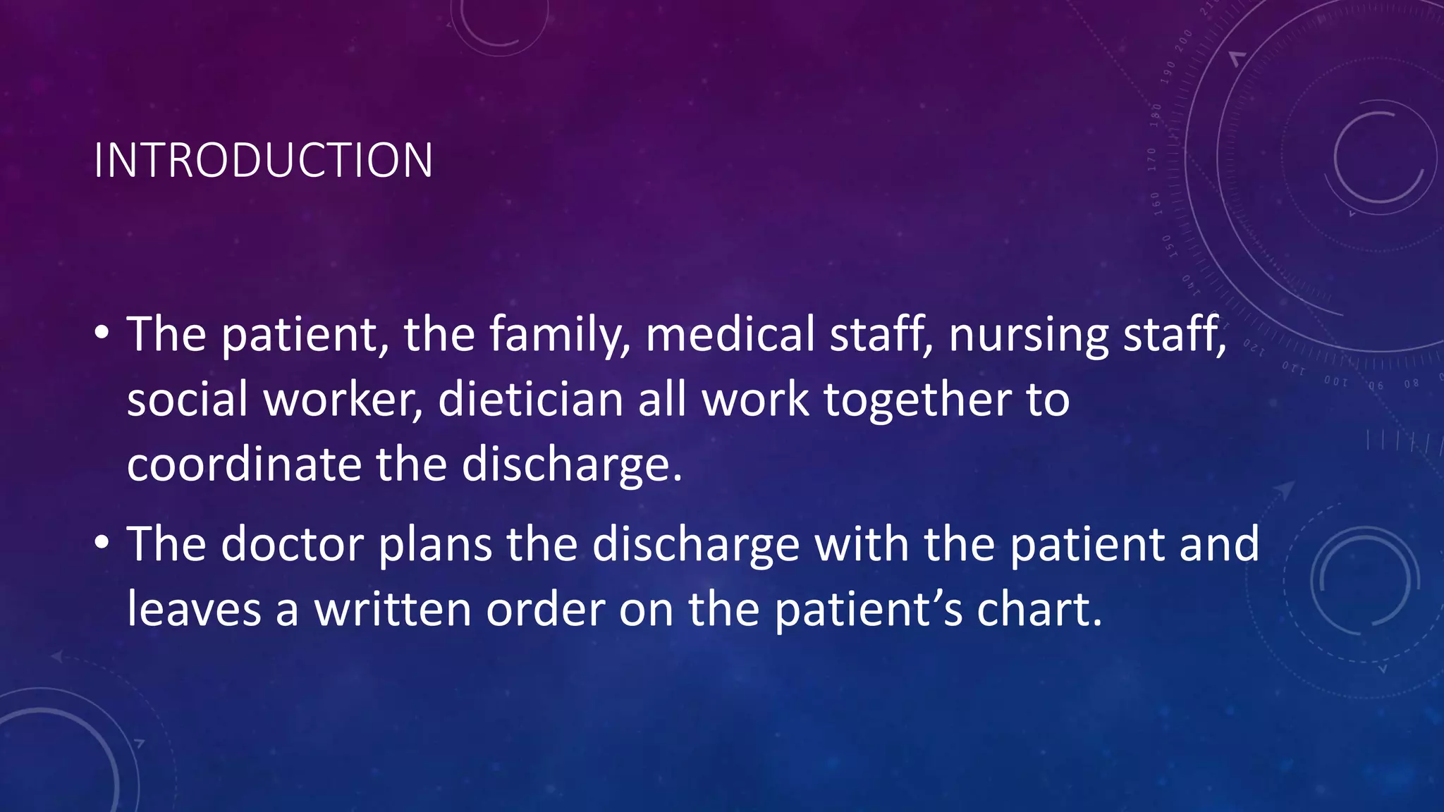 Discharge from hospital in nursing | PPTX
