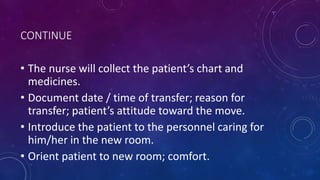 Discharge from hospital in nursing | PPTX