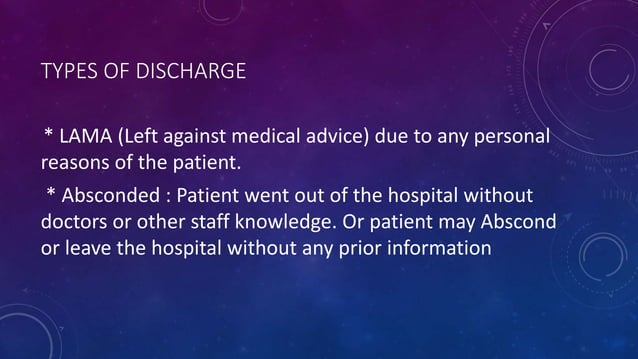 Discharge from hospital in nursing | PPTX