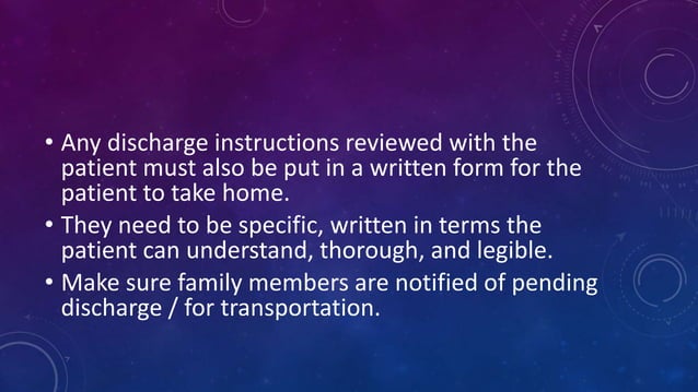 Discharge from hospital in nursing | PPTX