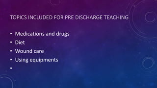 Discharge from hospital in nursing | PPTX
