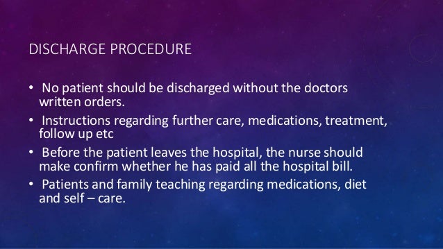 Types Of Hospital Discharge - Printable Forms Free Online