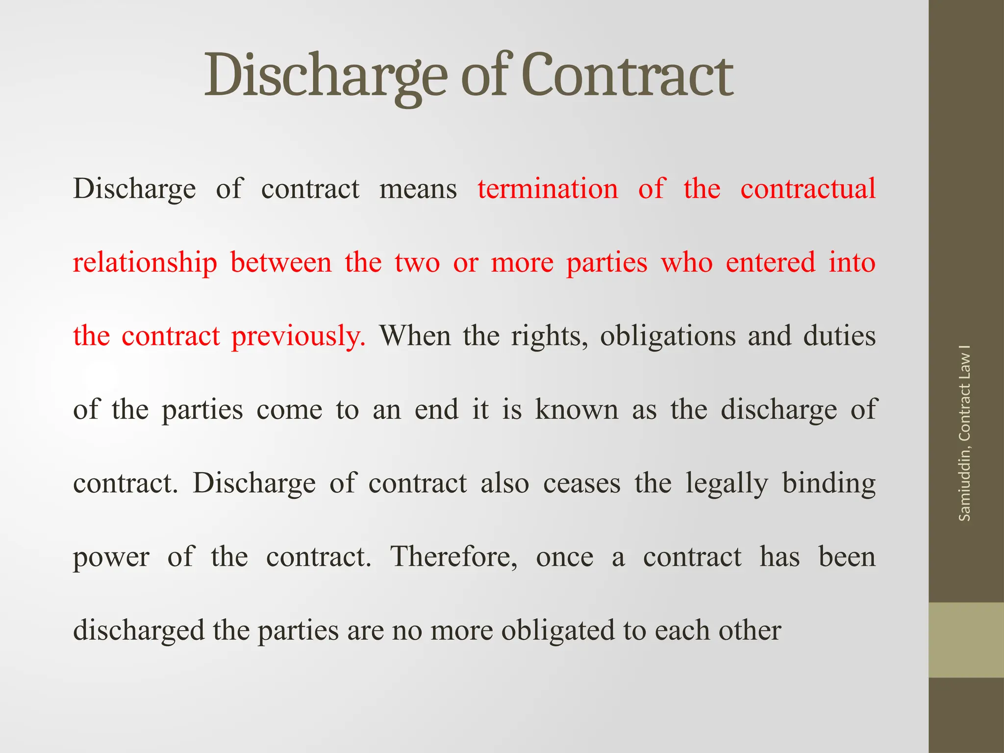 Discharge-of-Contract.pptx in the labour legislation | PPT