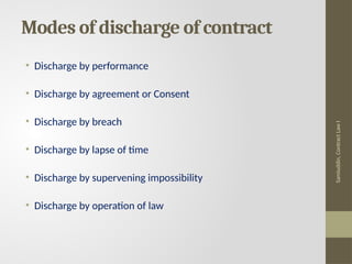 Discharge-of-Contract.pptx in the labour legislation | PPT