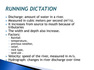 Discharge and velocity | PPTX