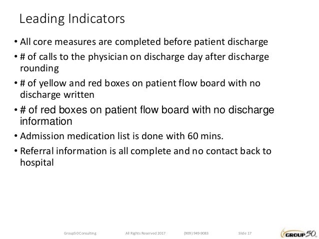 Discharge coordination of care process improvements