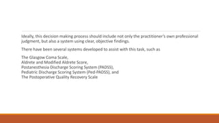 Discharge criteria of patient What oral surgeon should know | PPT