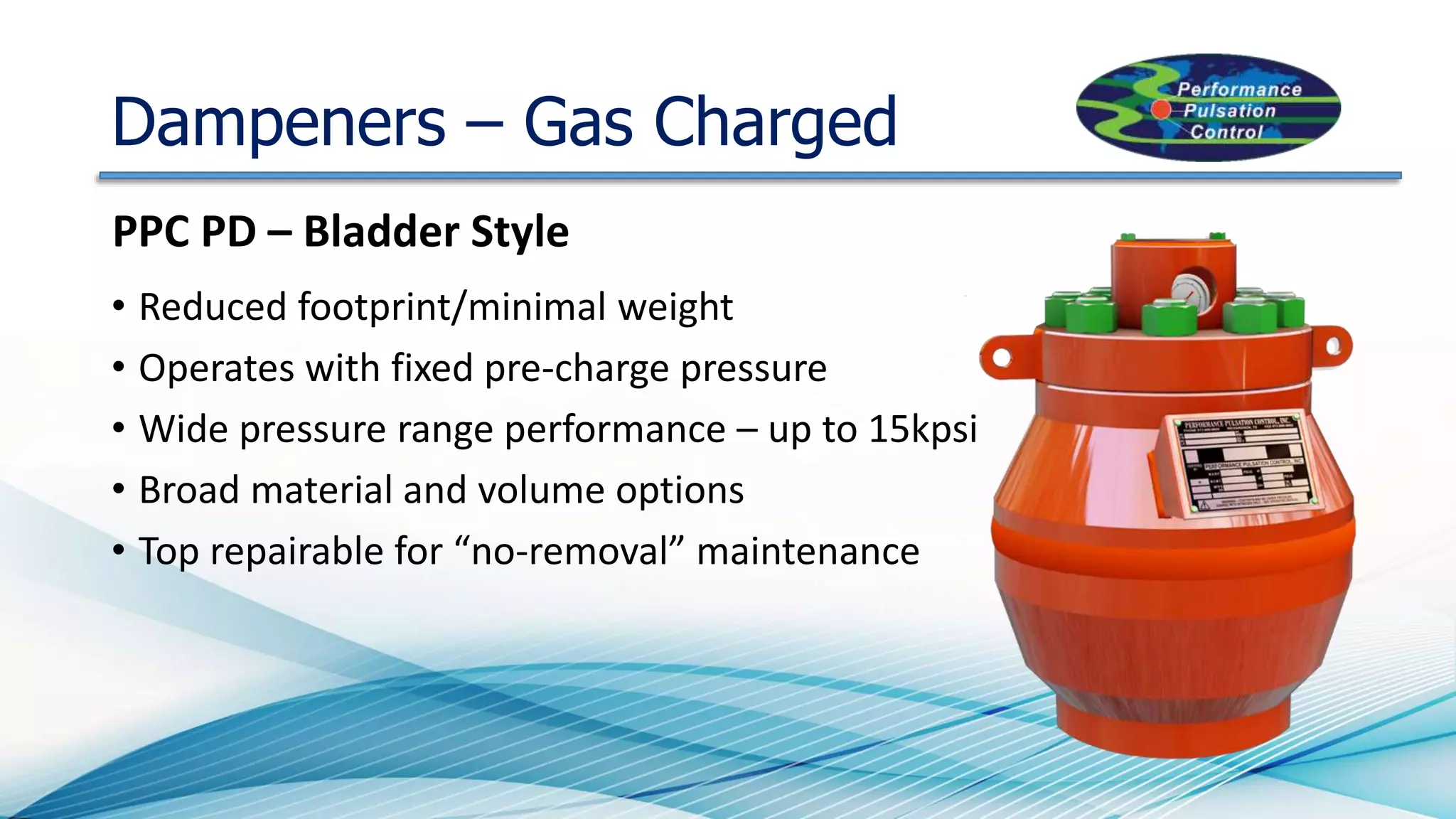 Discharge Dampeners for Pulsation Control | PPTX