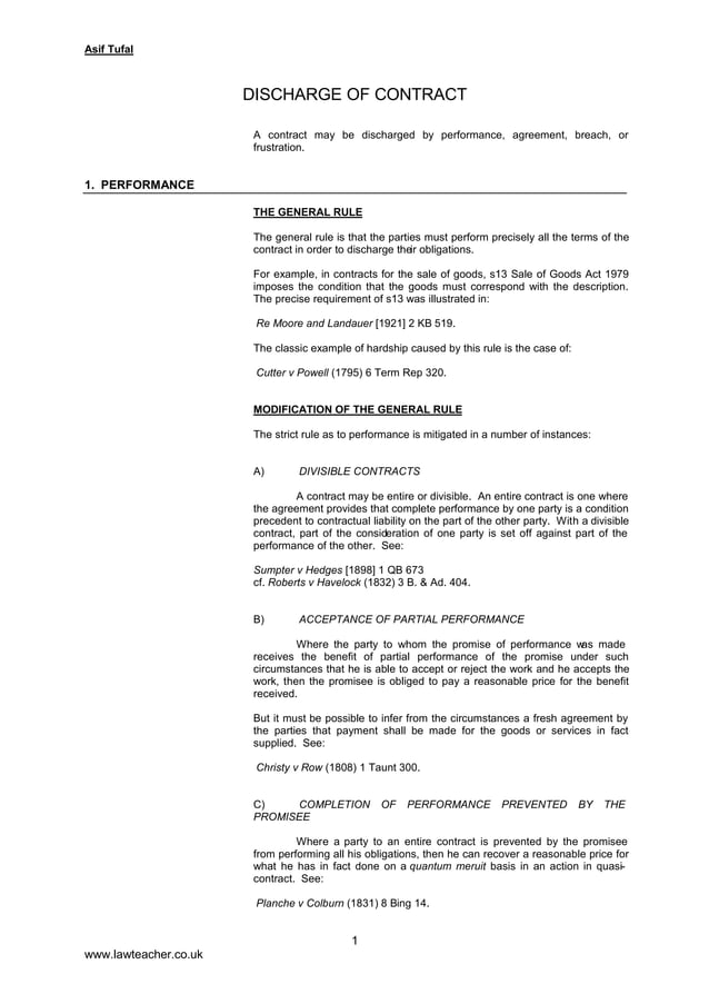 Discharge lecture | PDF