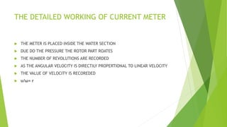 DISCHARGE MEASUREMENT OF OPEN FLOW USING CURRENT METER-1.pptx