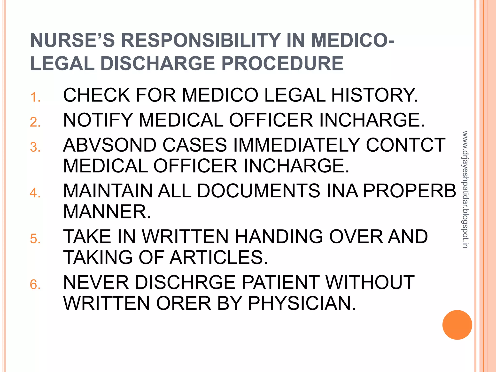 Discharge of a patient | PPSX