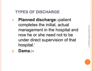 Discharge of a patient | PPSX