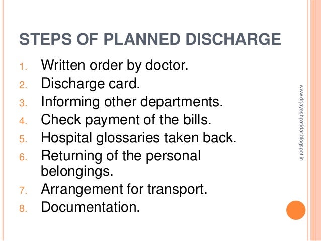 Inpatient Discharge Codes