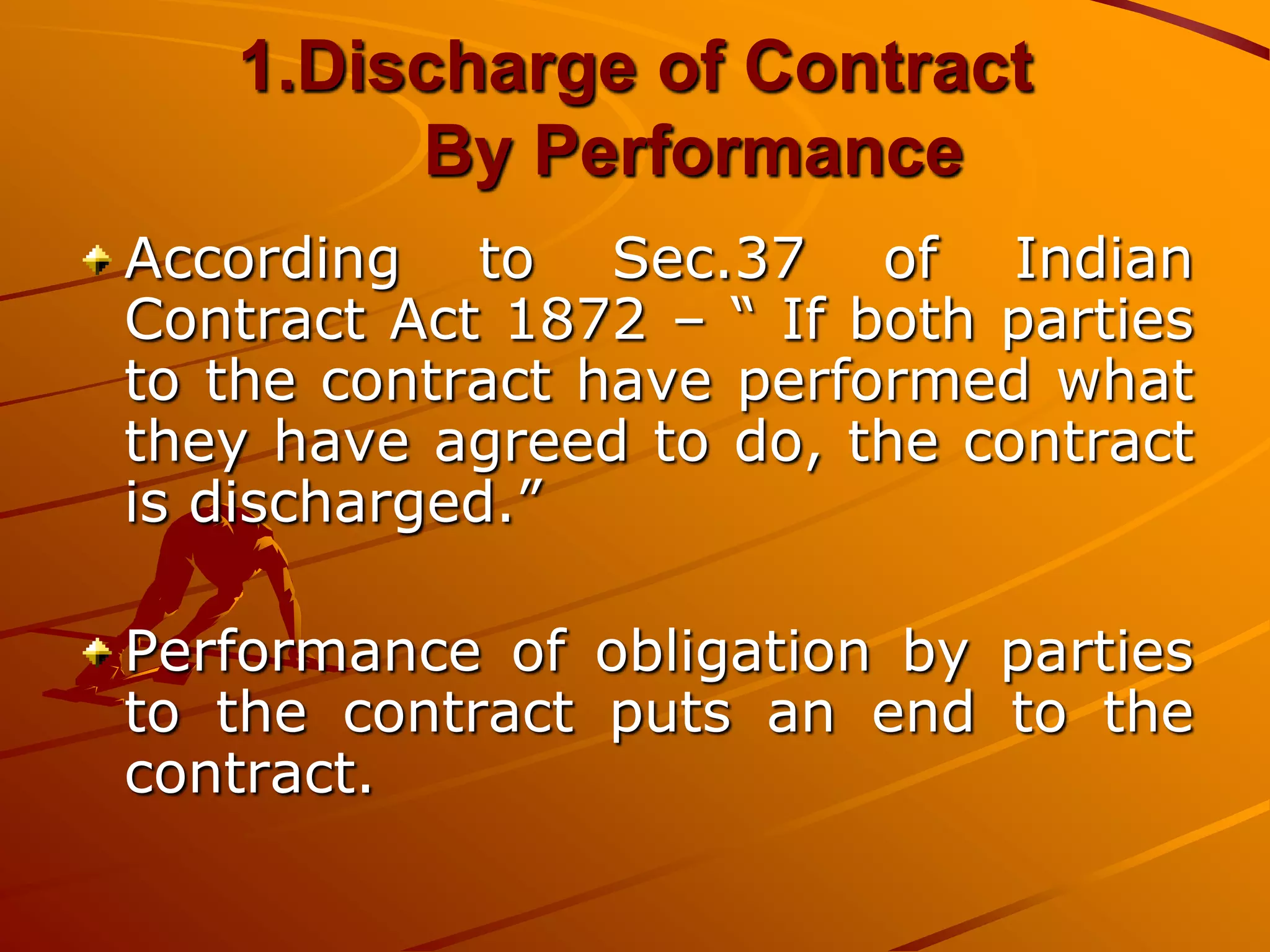 Discharge of contract | PPT