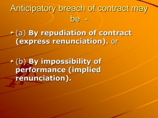 Discharge of contract | PPT