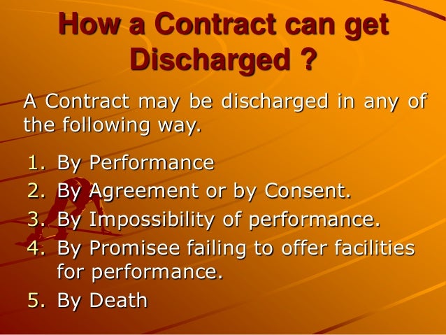 Discharge of contract