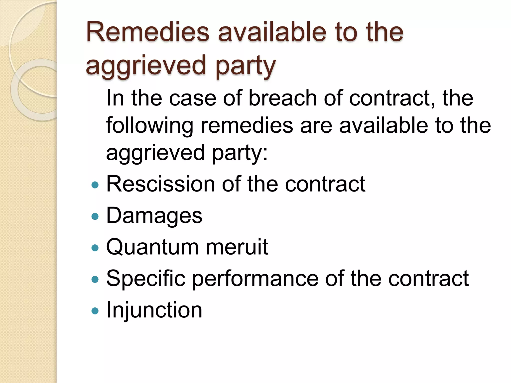 Discharge of contract (Business Law) | PPTX