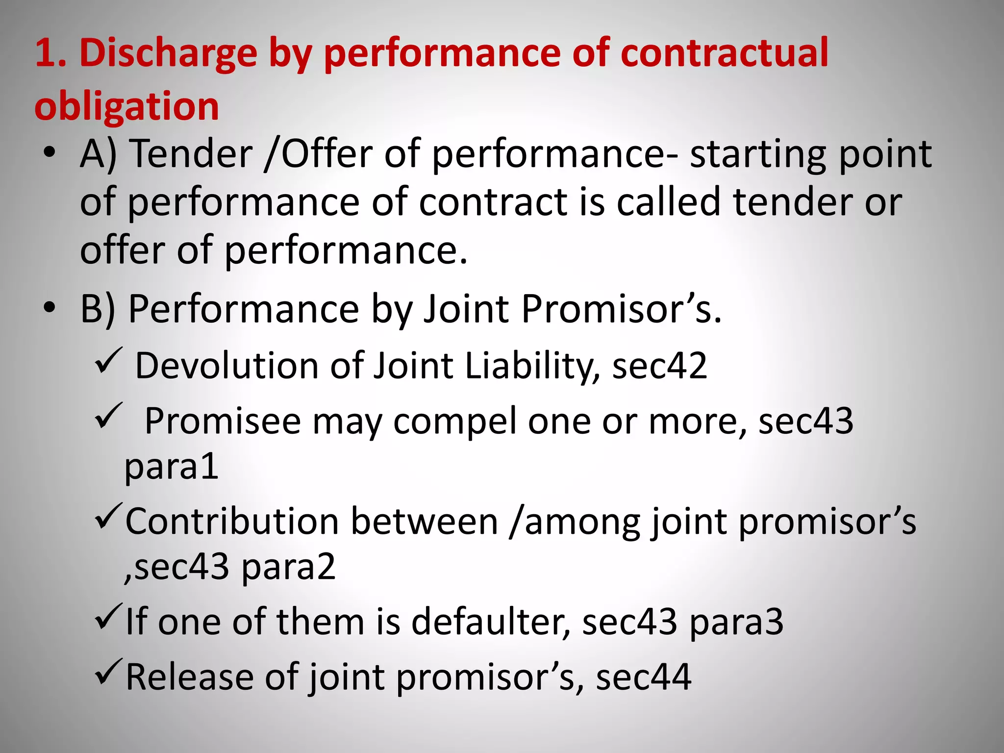 Discharge of contract | PPTX
