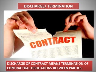 Discharge of contract | PPTX
