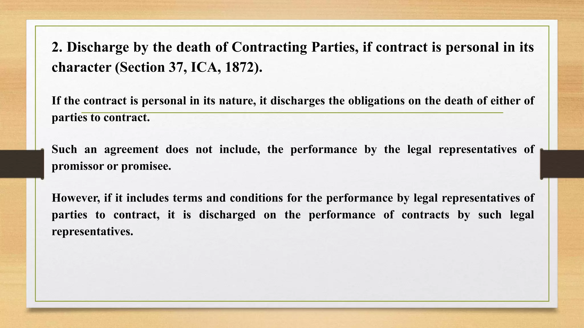 Discharge of Contract | PDF