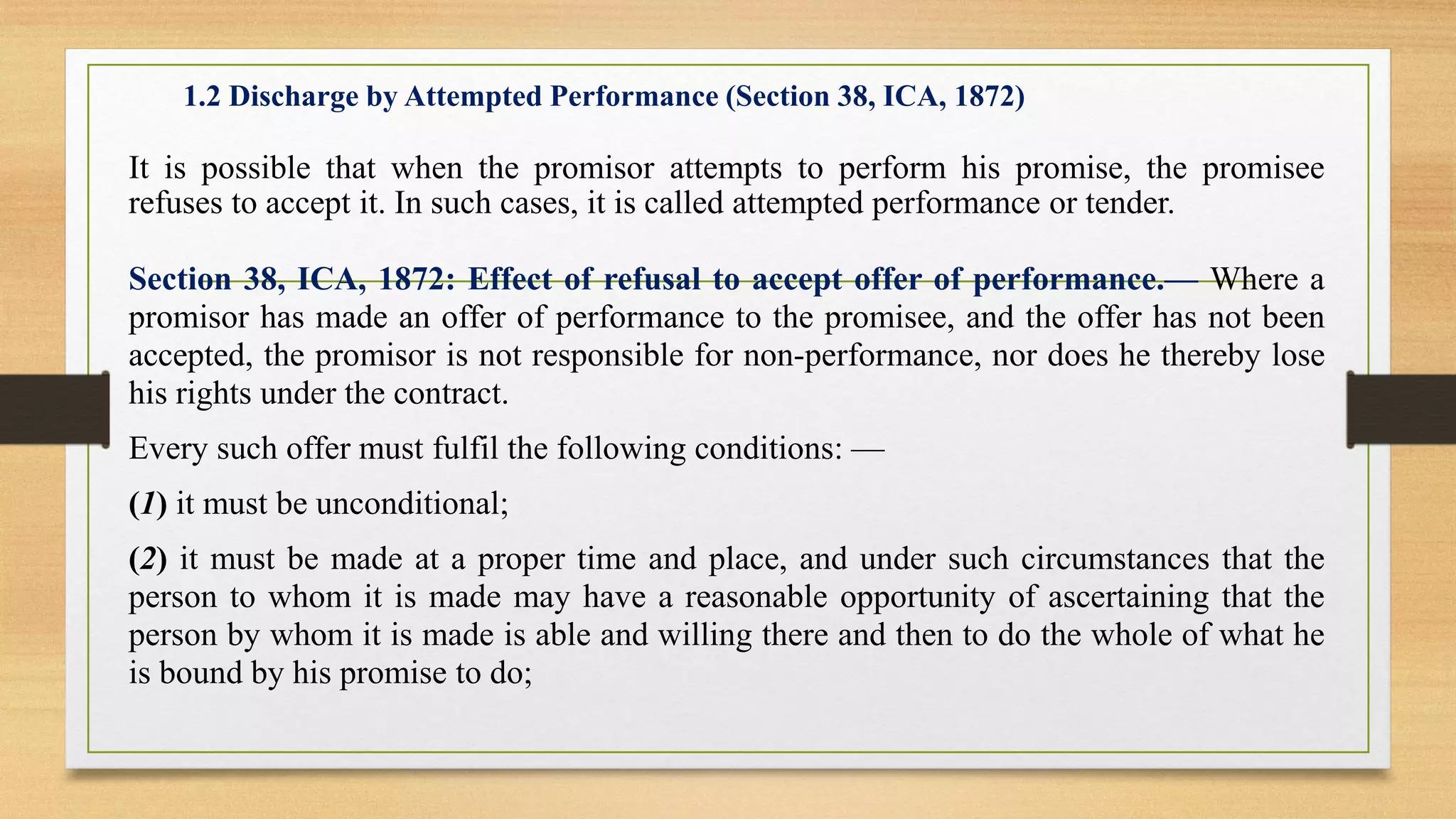 Discharge of Contract | PDF