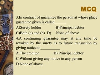 Discharge of Surety - BL.Unit III.pptbghtx | PPTX