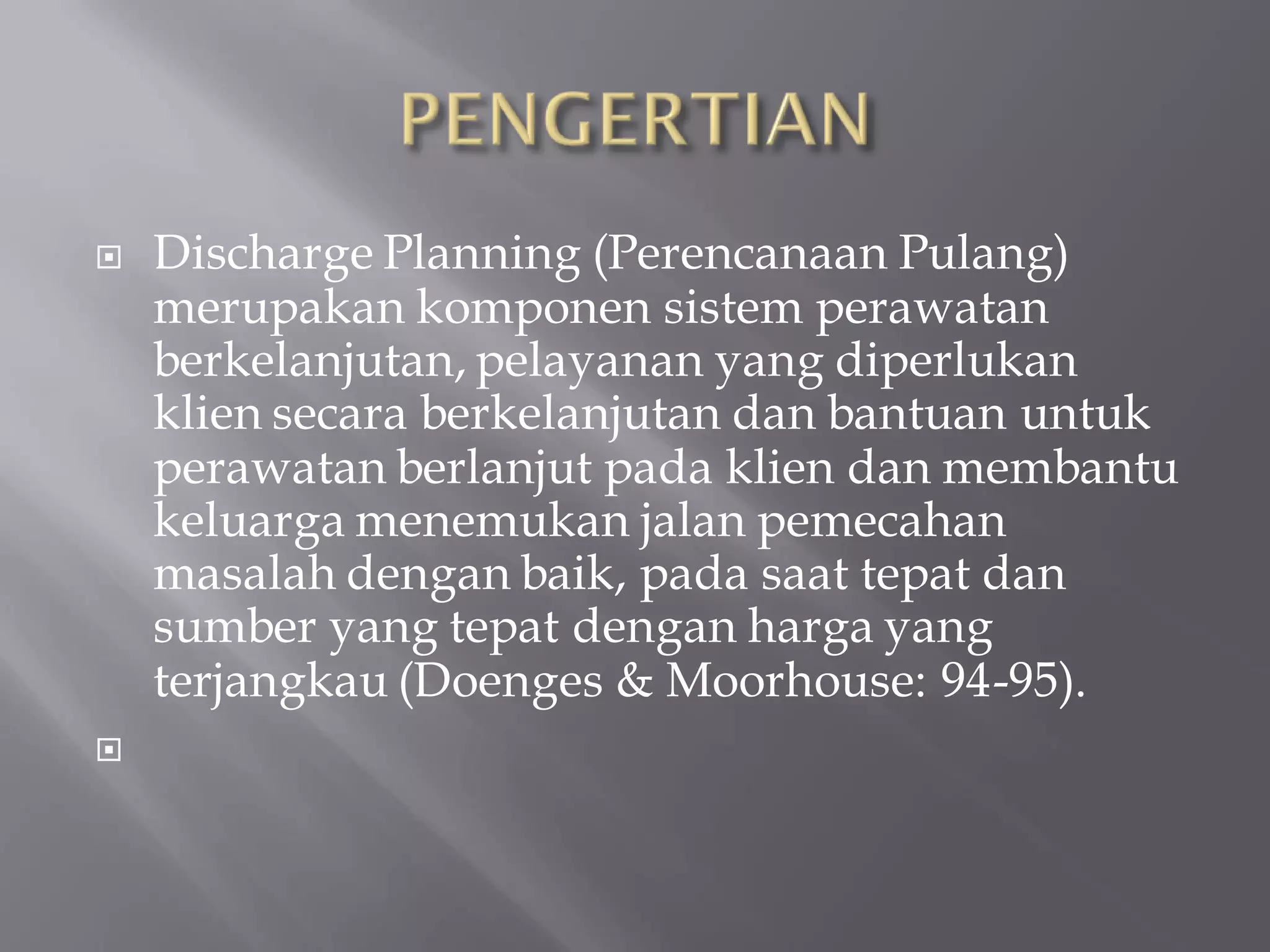 Discharge planning | PPT