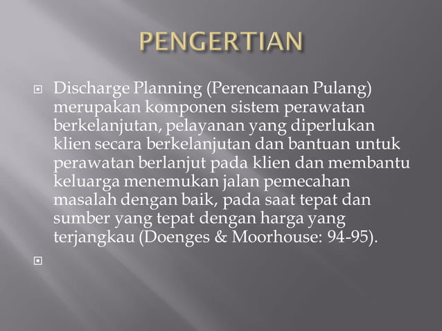 Discharge planning | PPT