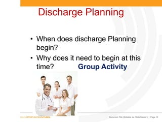 Discharge planning 2014 | PPTX