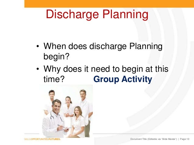 Discharge planning 2014