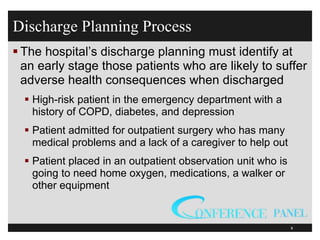 Discharge Planning: Compliance with CMS Hospital and CAH CoPs 2021 | PPT