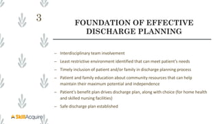 Discharge planning rules and conditions of participations | PPT