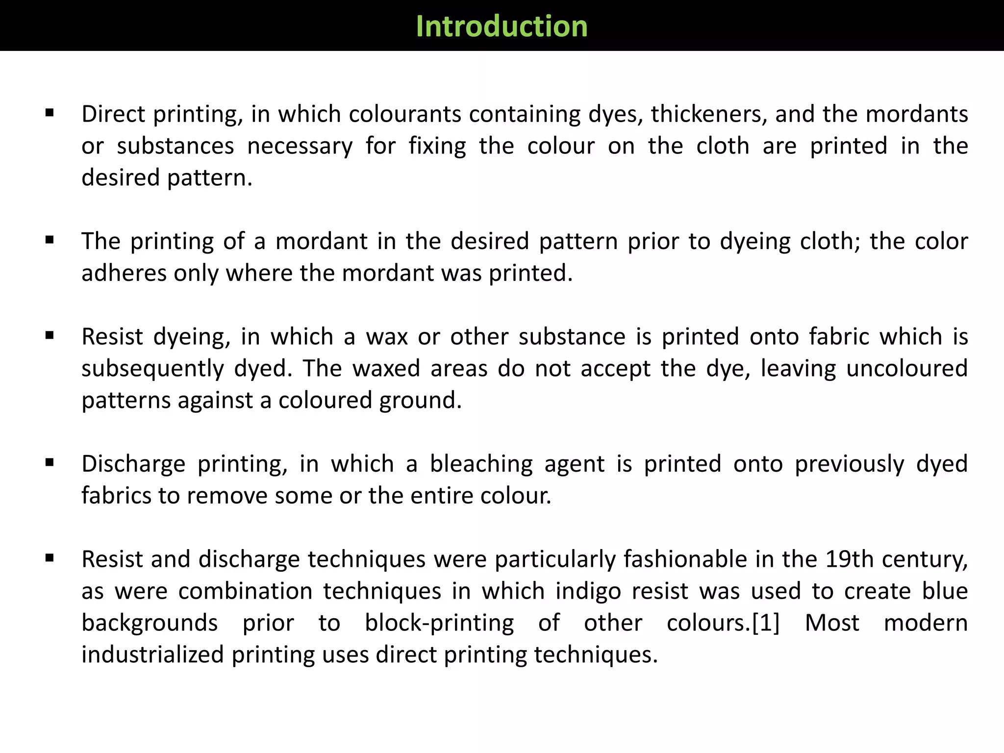 Discharge printing | PPTX