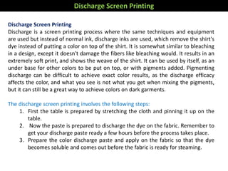 Discharge printing | PPTX