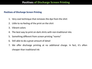 Discharge printing | PPTX