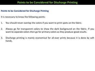 Discharge printing | PPTX
