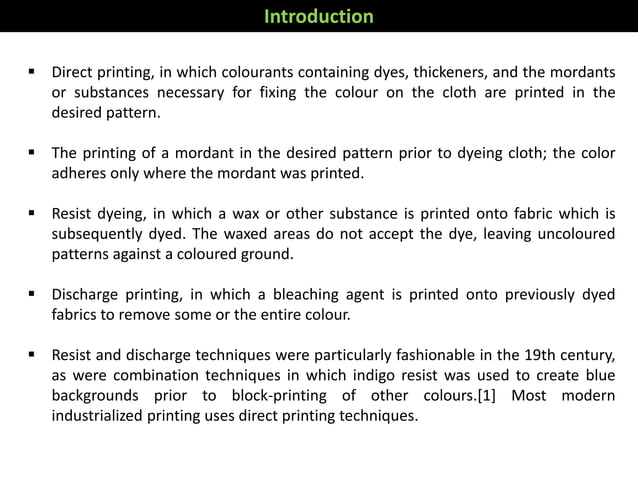 Discharge printing | PPTX