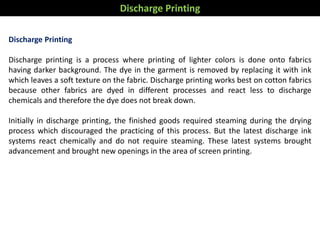 Discharge printing | PPTX
