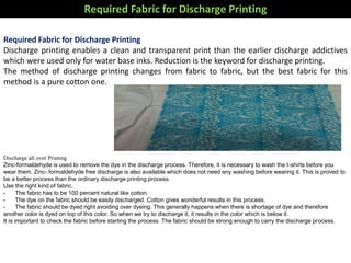 Discharge printing | PPTX