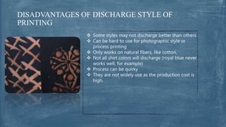 Discharge printing | PPTX